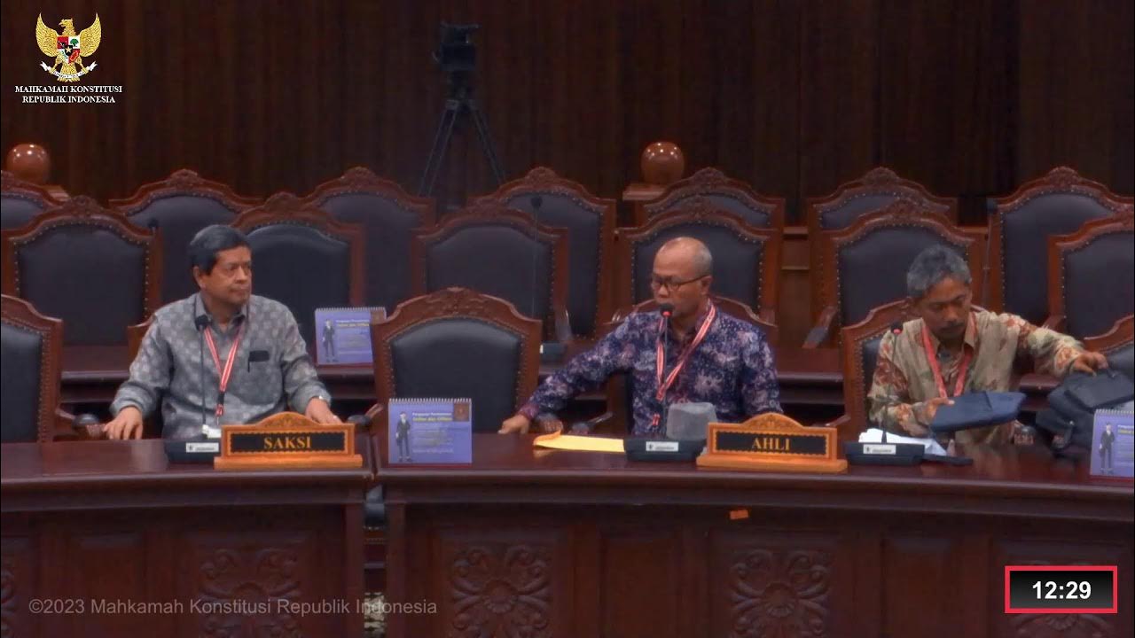 Sidang Perkara Nomor 84/PUU-XXI/2023. Senin, 27 November 2023. - YouTube