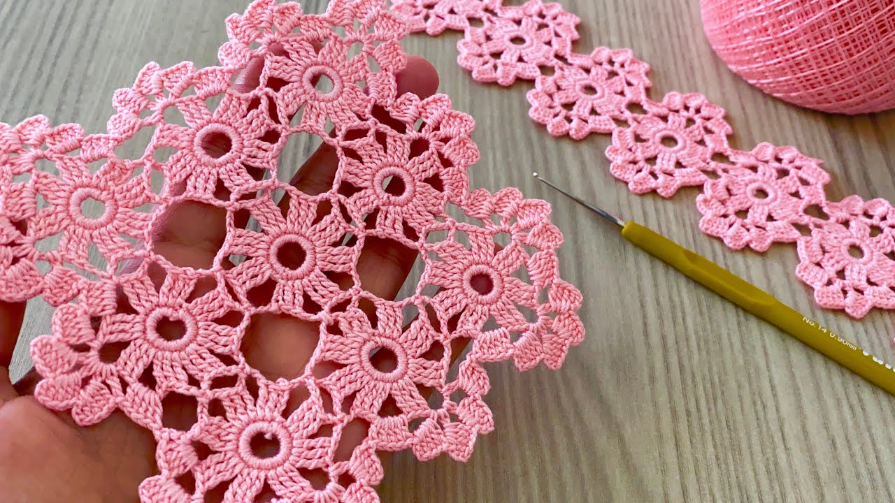 EASY and STYLISH Crochet Lace Pattern Motif Tutorial - YouTube