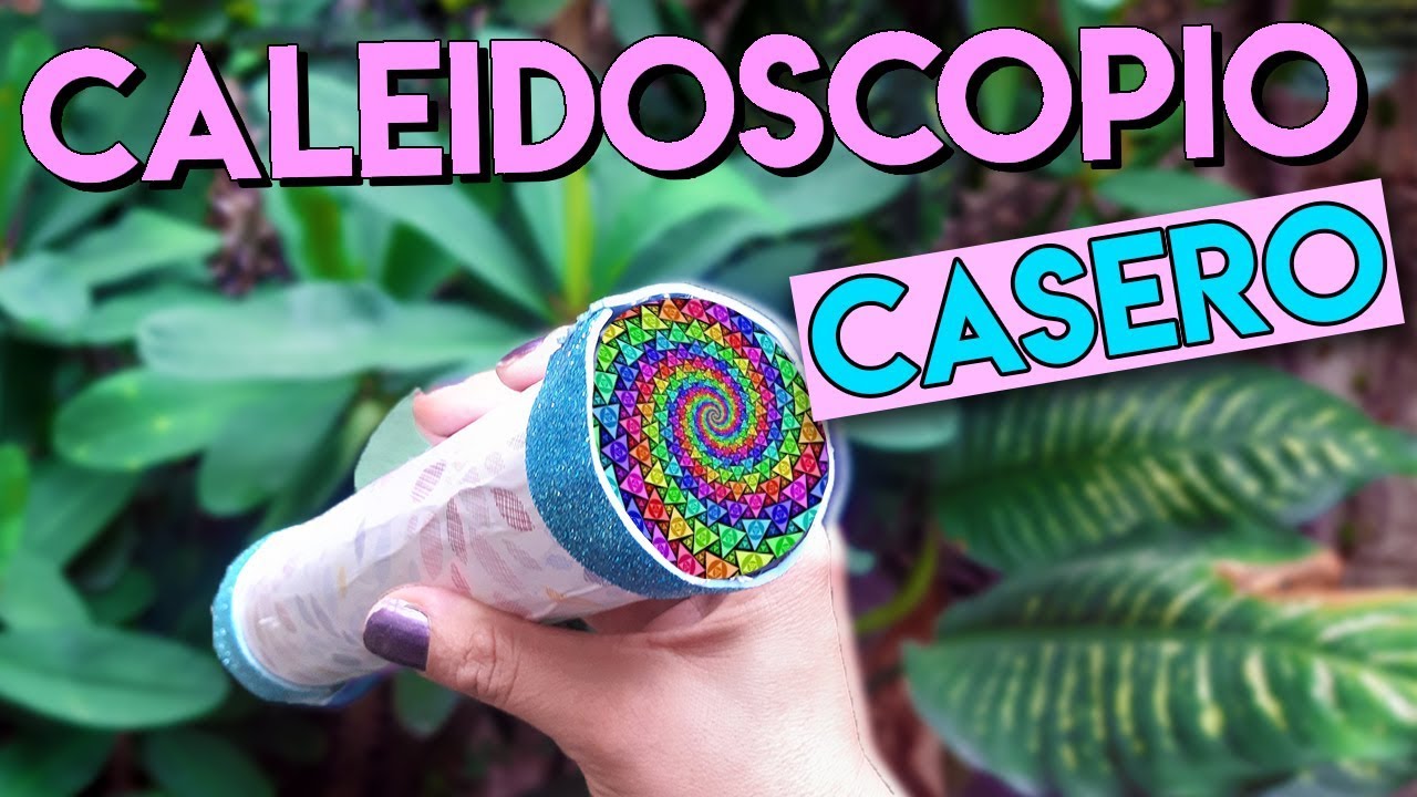 CALEIDOSCOPIO CASERO (SIN ESPEJOS) / Inventos fáciles de hacer para niños ⭐ Tareas de ciencias ...