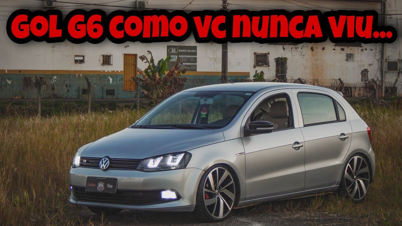GOL G6 R-LINE, FAROL GOLF GTI, RODAS 18", INTERIOR CARAMELO, REBAIXADO ...