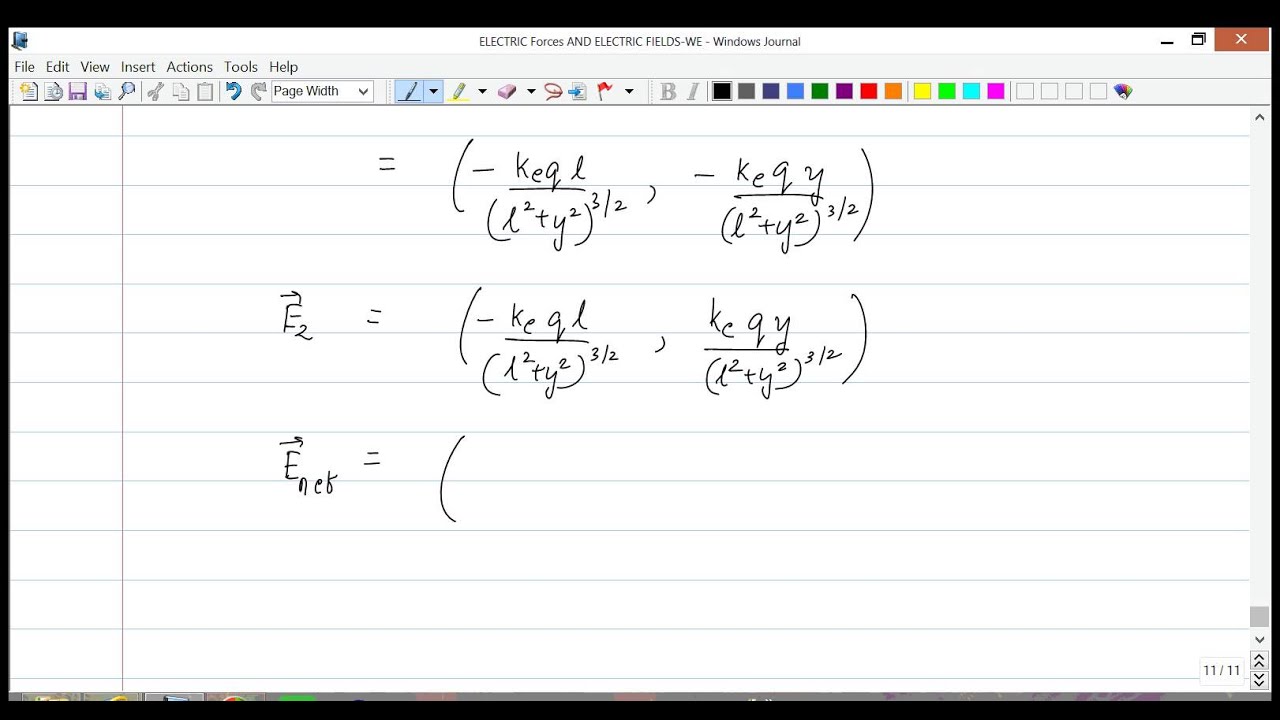 Electric Fields - 10 - Electric field due to a dipole - YouTube