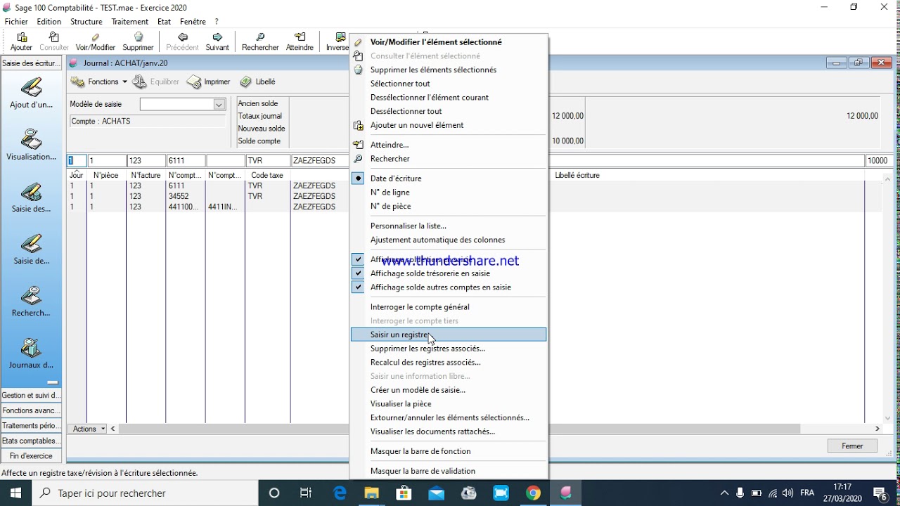 SAGE COMPTABILITE ABONNEMENT & MODELES DE SAISIE - YouTube