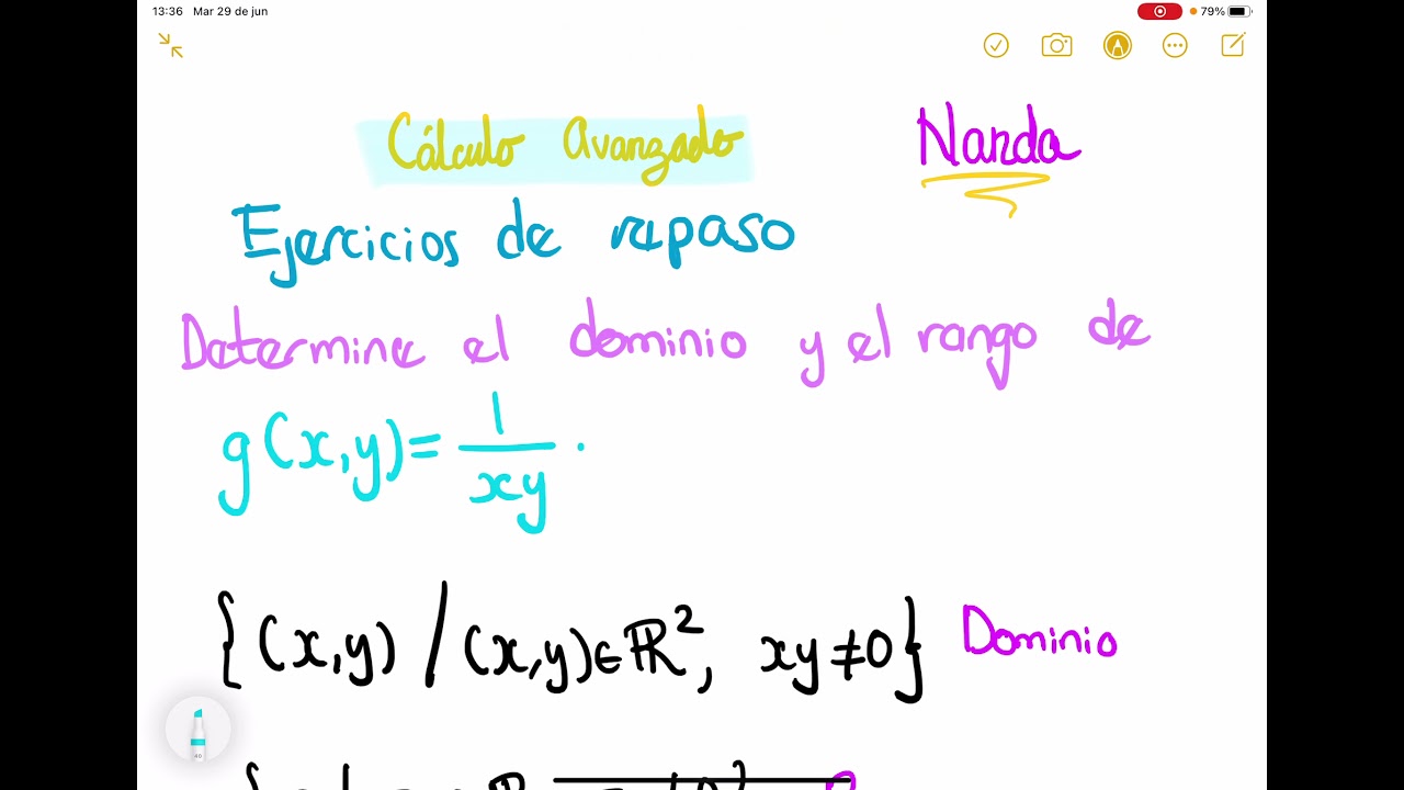 Dominio y rango de una función de varias variables - YouTube