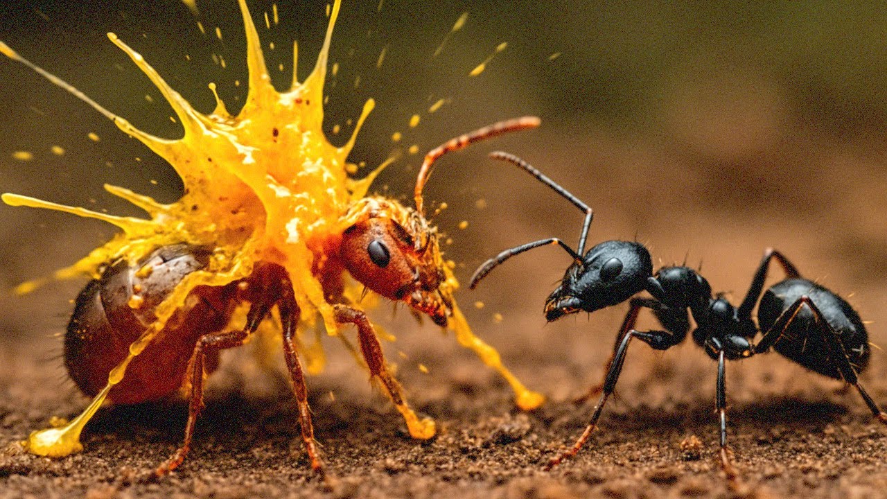 The Ant That Explodes To Save Its Colony - YouTube