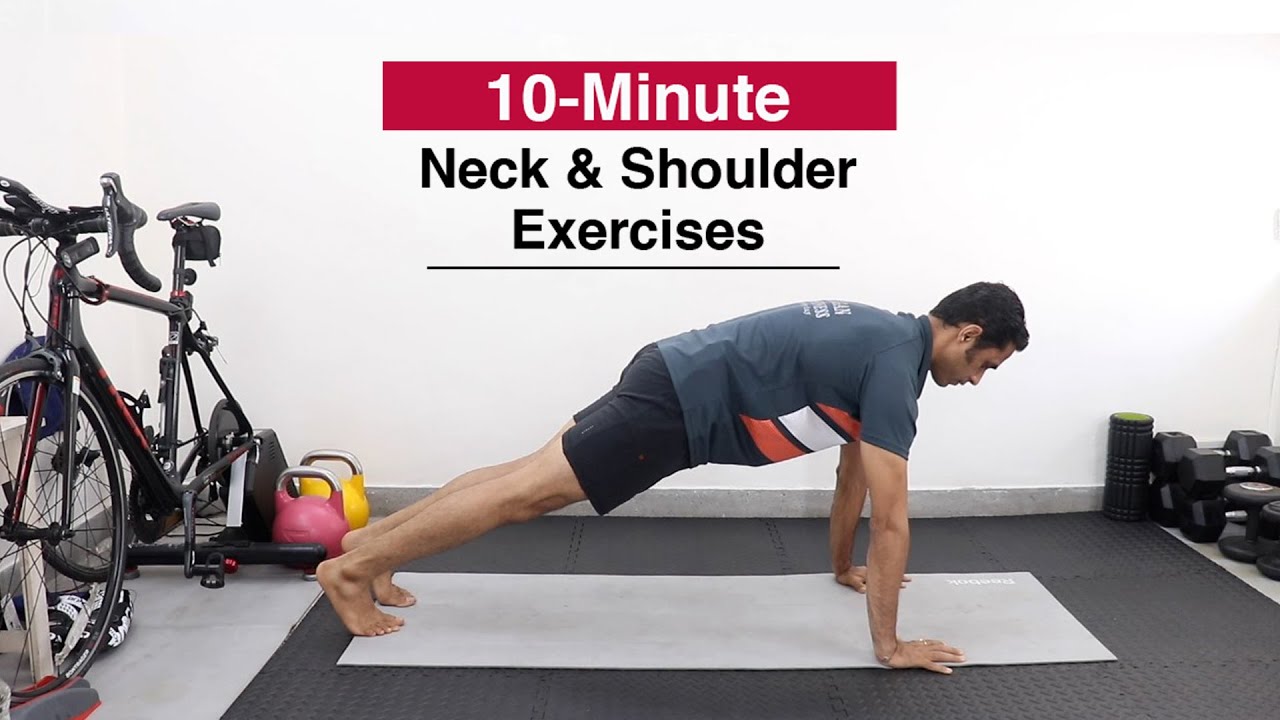 10-Minute Neck & Shoulder Exercises | Exercises for Work-from-home ...