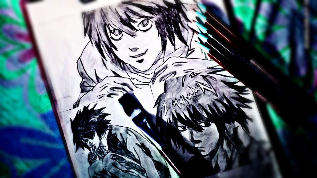 death note l drawing || speed drawing l death note || anime drawing ...