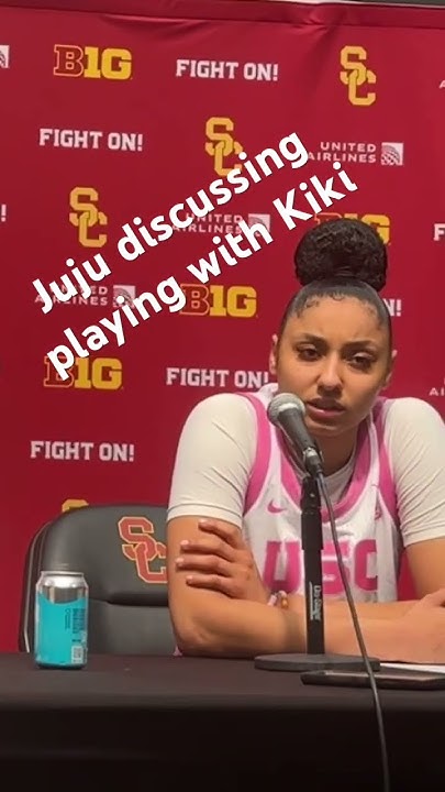 Juju discusses playing with Kiki #ncaawbb #womensbasketball #womenssports #uscwbb #wnba # ...