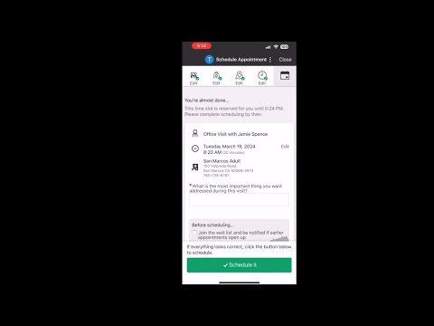 How to Schedule Through MyChart (Mobile) - YouTube