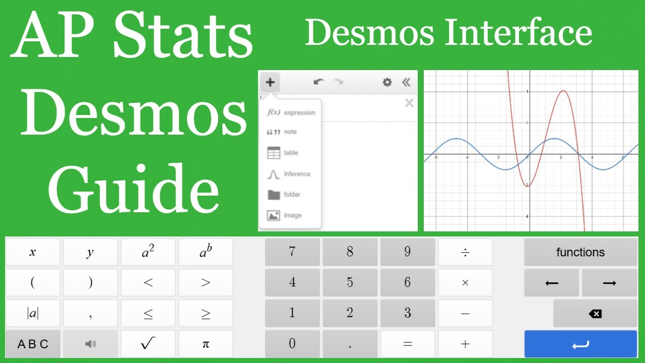 AP Stats Desmos Guide - Interface - YouTube