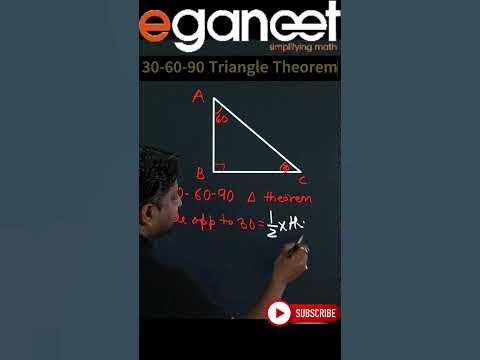 30 60 90 Triangle theorem - YouTube