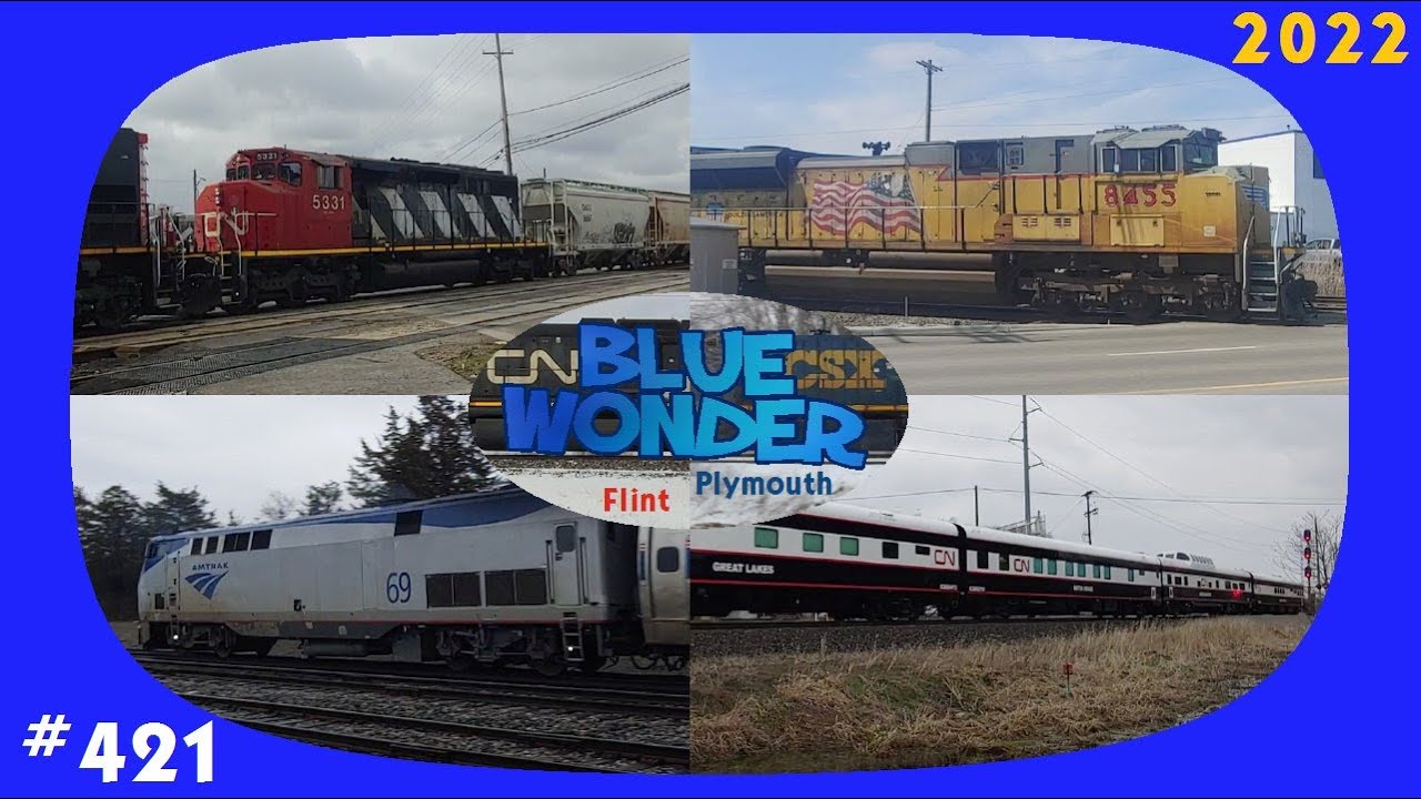 April 2022 Trains, Part 1: CN Executive Train, P69931, P42 trailing on ...