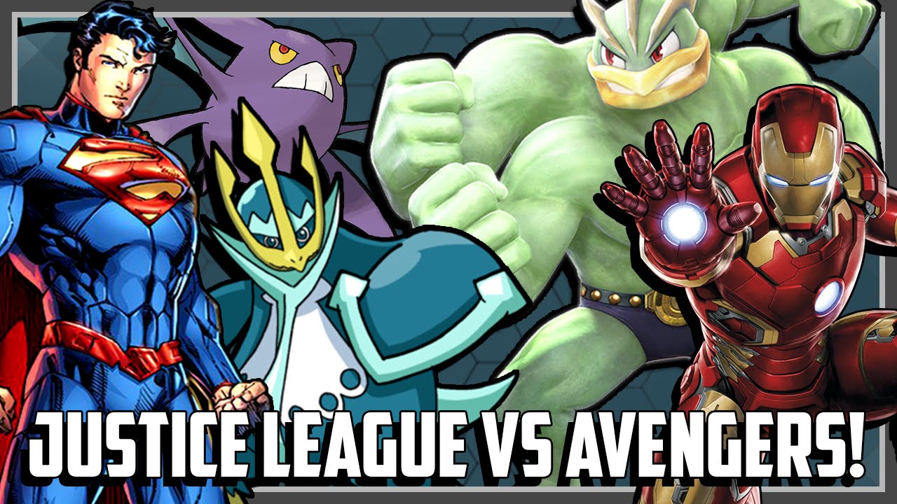 Pokemon Theme Battle - Avengers vs Justice League Ft. Original151 - YouTube