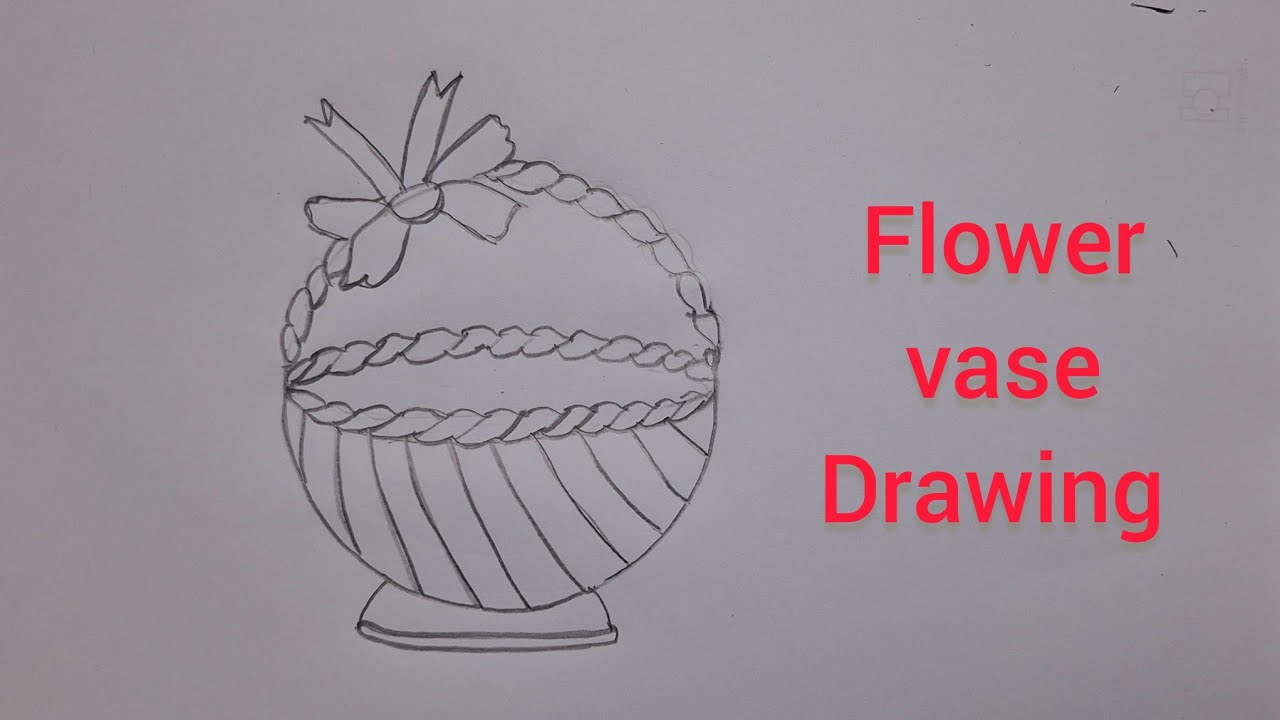Fuldani Easy Drawing || Draw a Flower Pot || Flower vase Drawing ...