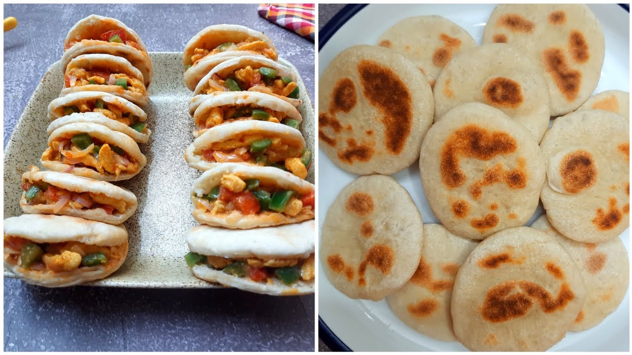 Pita Pockets Recipe | Mini Chicken Shawarma | Iftar Snacks | Chicken ...