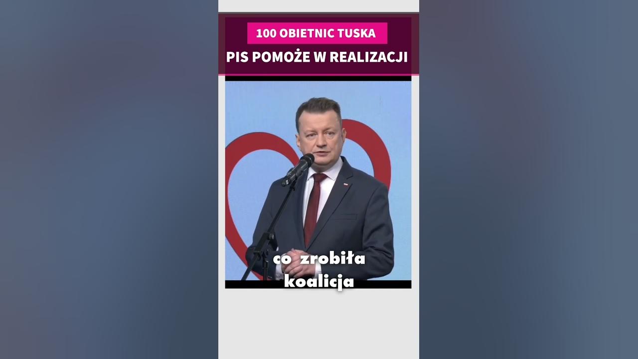 100 obietnic Tuska, PiS pomoże? #Shorts - YouTube