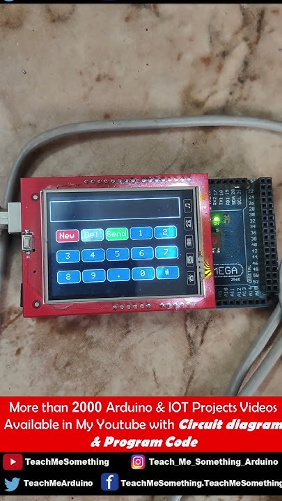 Arduno Mega TFT LCD Shield Menu OTP || TFT LCD Shield menu | Teach me something #esp32 # ...