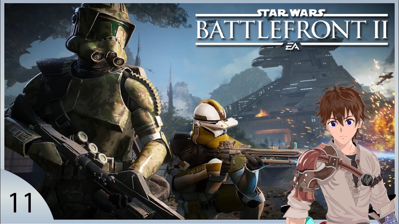 【Star Wars: Battlefront II】Shooting my way through enemy lines - YouTube