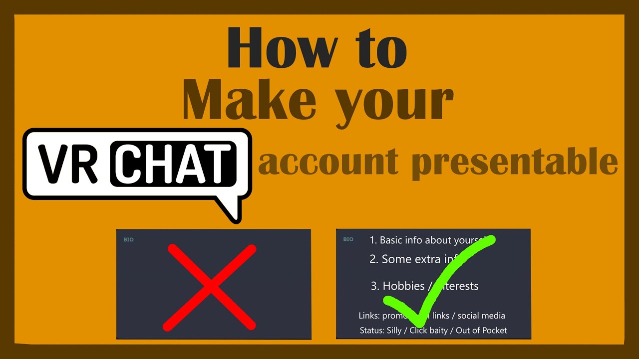 How to - Make your VRChat account Presentable - YouTube