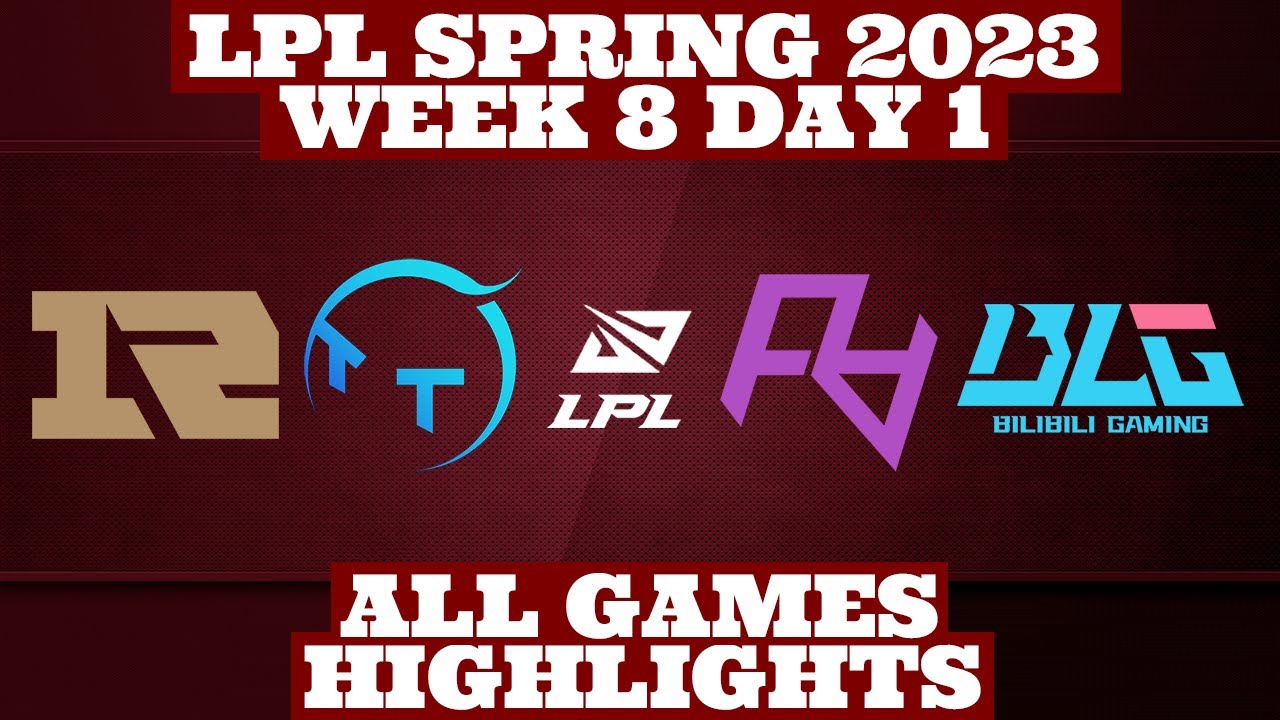 Week 8 Day 1 LPL Spring 2023 | By Pro Esports Highlights | ALL GAMES ...