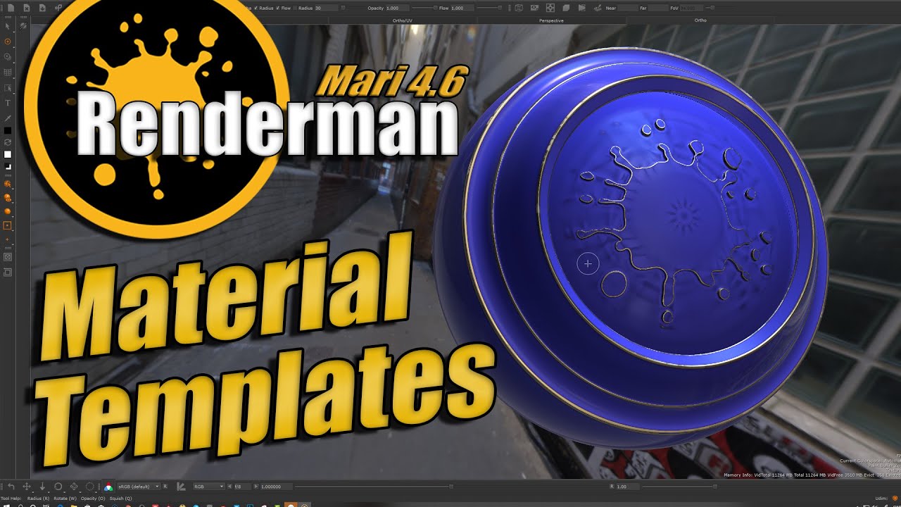 Material templates in Mari | Renderman for Mari tutorial - YouTube