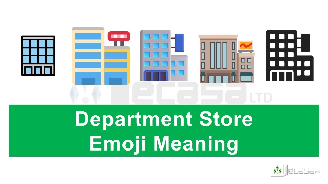 Department Store Emoji 🏬 Meaning | Learning Emojis - YouTube