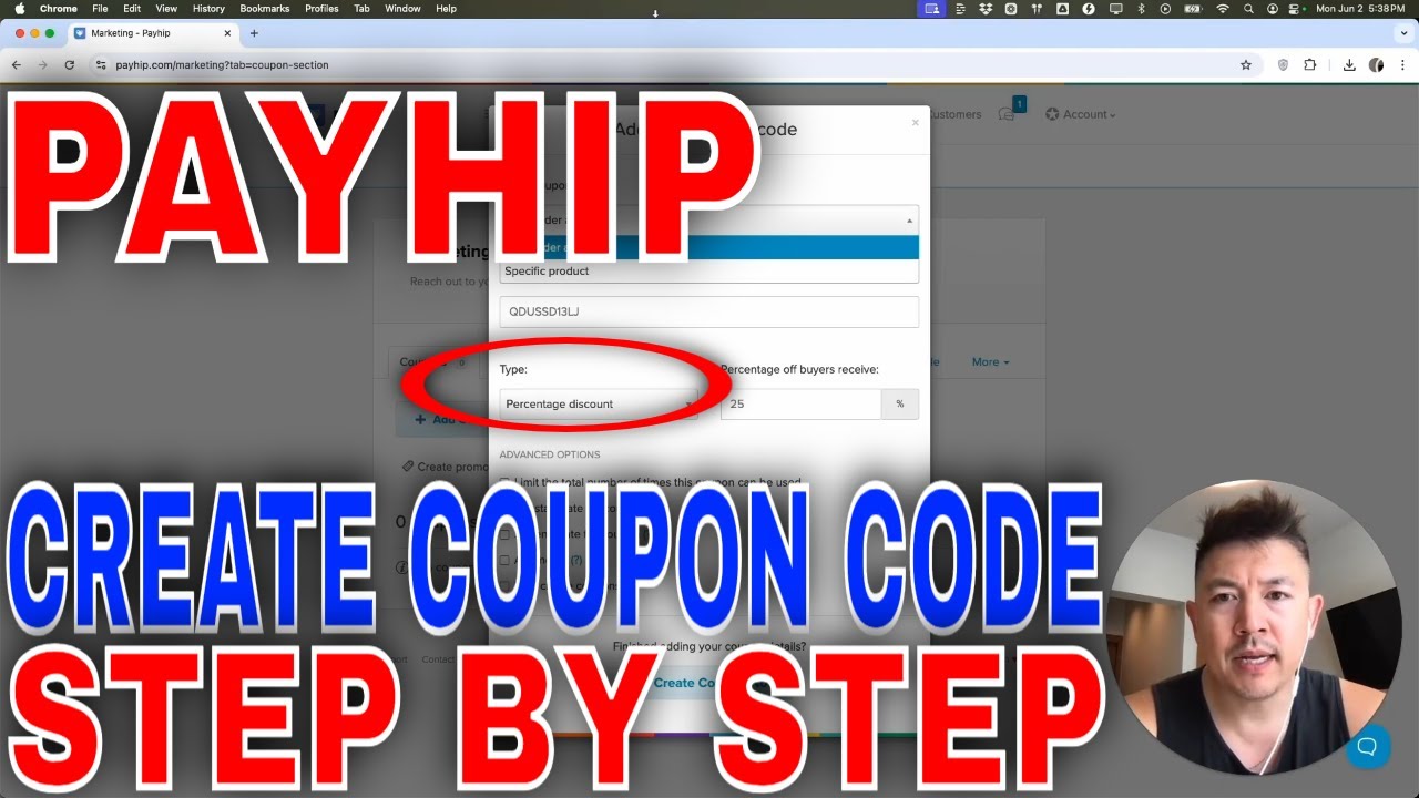 How To Create Coupon Code To Payhip Product🔴 - YouTube