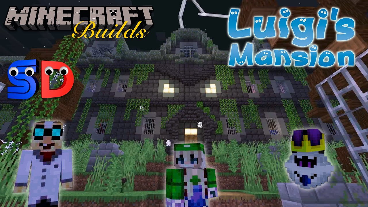 Luigi's Mansion in MINECRAFT! I Entire Mansion Walkthrough I Characters ...