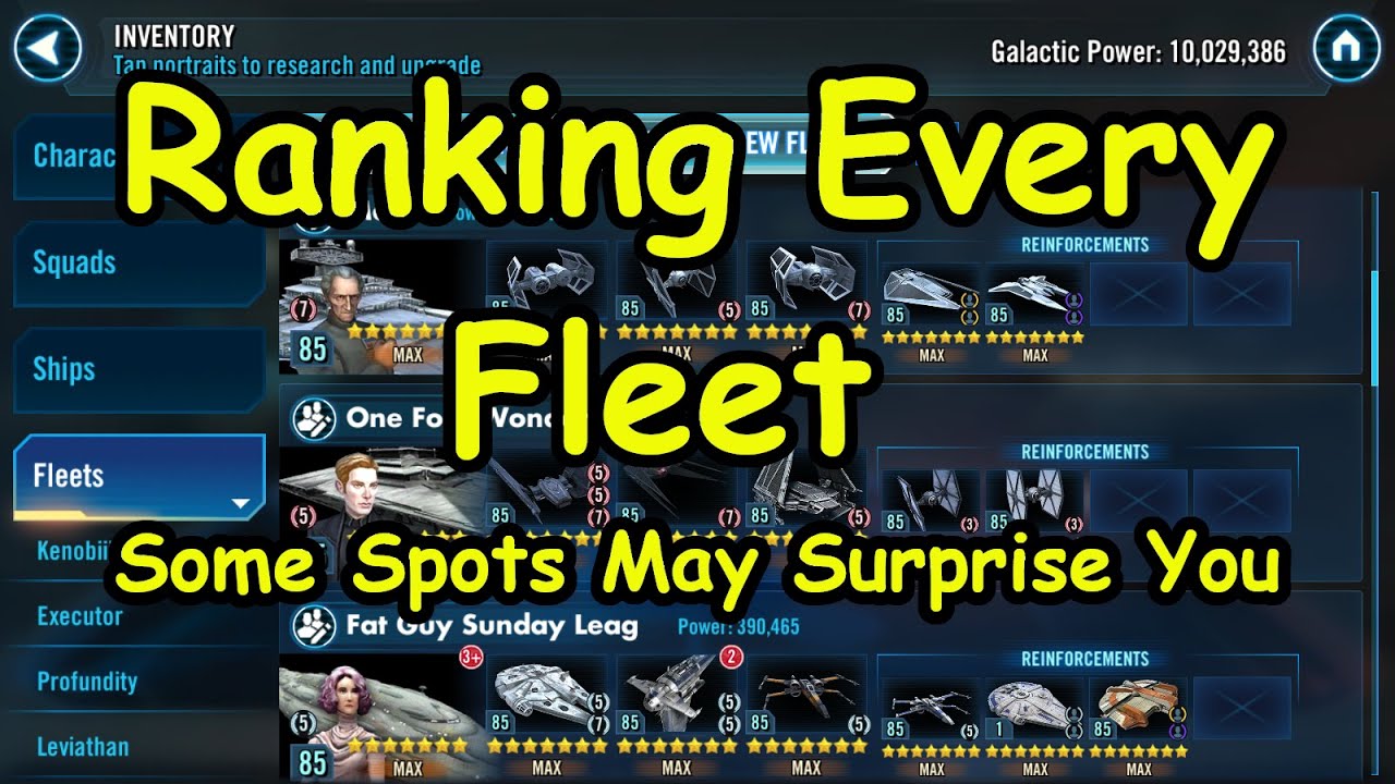 Updated Fleet Rankings October 2023 - Where Does Your Favorite Fleet ...