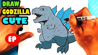 How To Draw Cute Godzilla Zilla Easypicturestodraw Mp3 & Mp4 Download ...