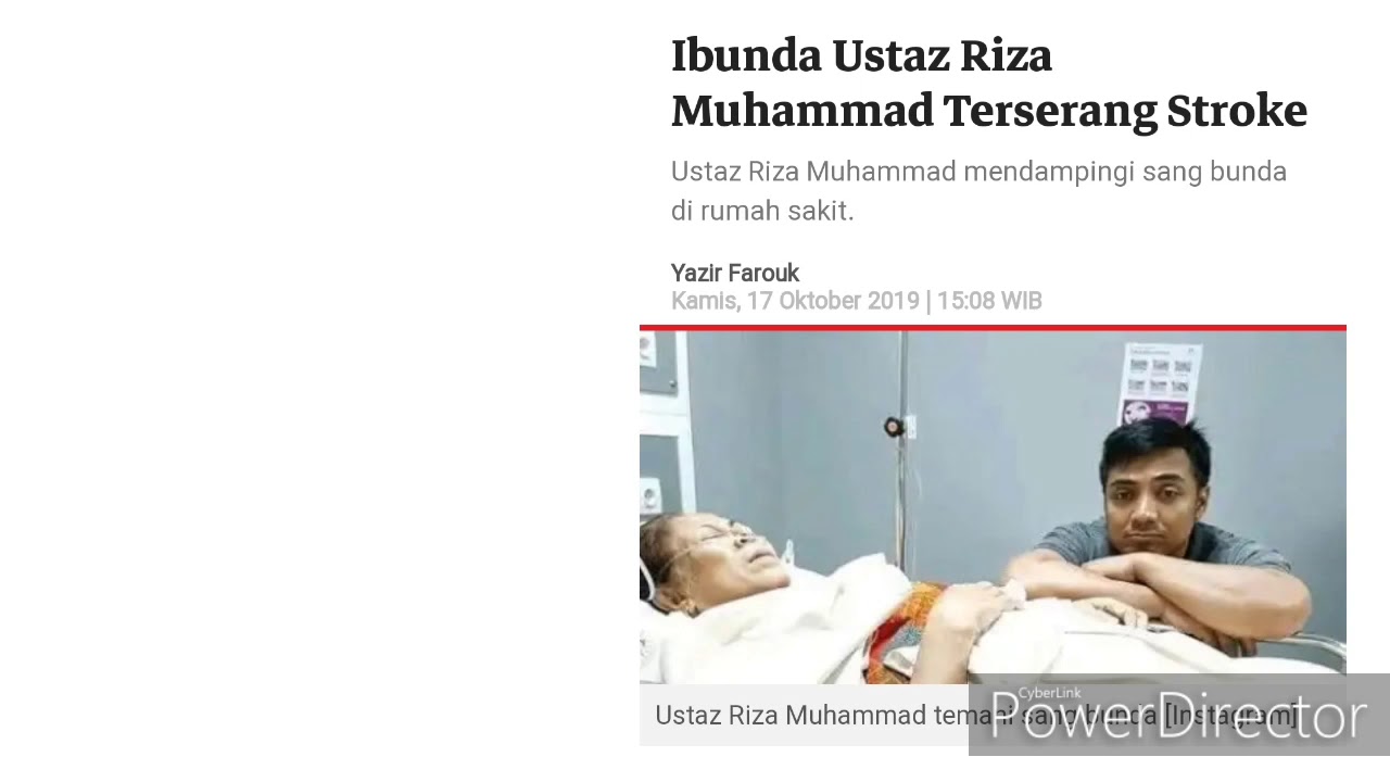 Innalillahi wainnalilahi rojiun, ibunda Ust. Riza muhammad terkena ...