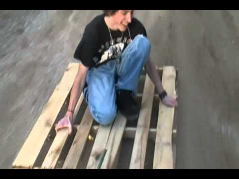 pallet surfing (me) - YouTube