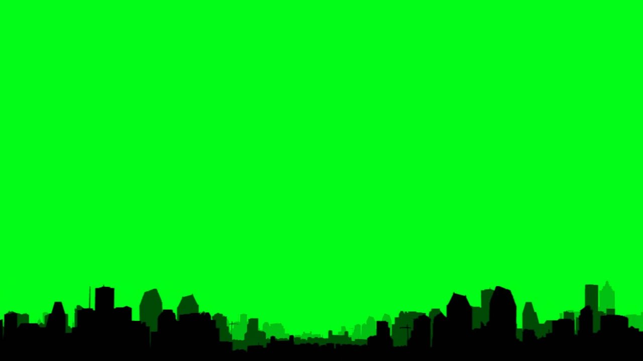 City Panorama - Green Screen Animation - YouTube