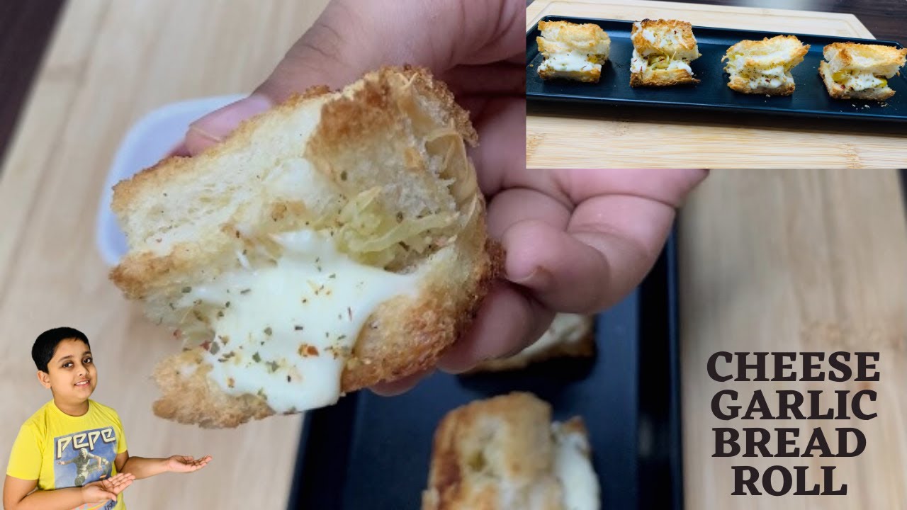 Cheese Garlic Bread Roll | Garlic Bread Recipe | Crispy Garlic Bread ...
