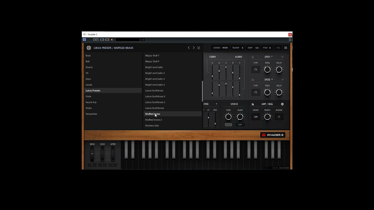 E-phonic Invander 2 VST - Custom free 80s presets - YouTube