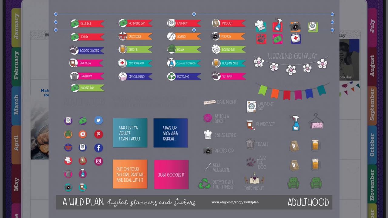 A Wild Plan - How to use digital sticker sheets with a GoodNotes ...