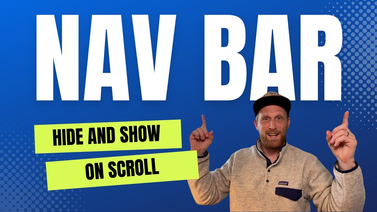 Sticky Hide On Scroll Navbar Youtube