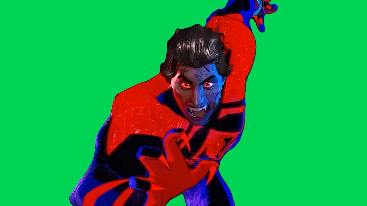 Spider-Man 2099 (Miguel O'Hara) Green Screen Scenes (4k) - YouTube