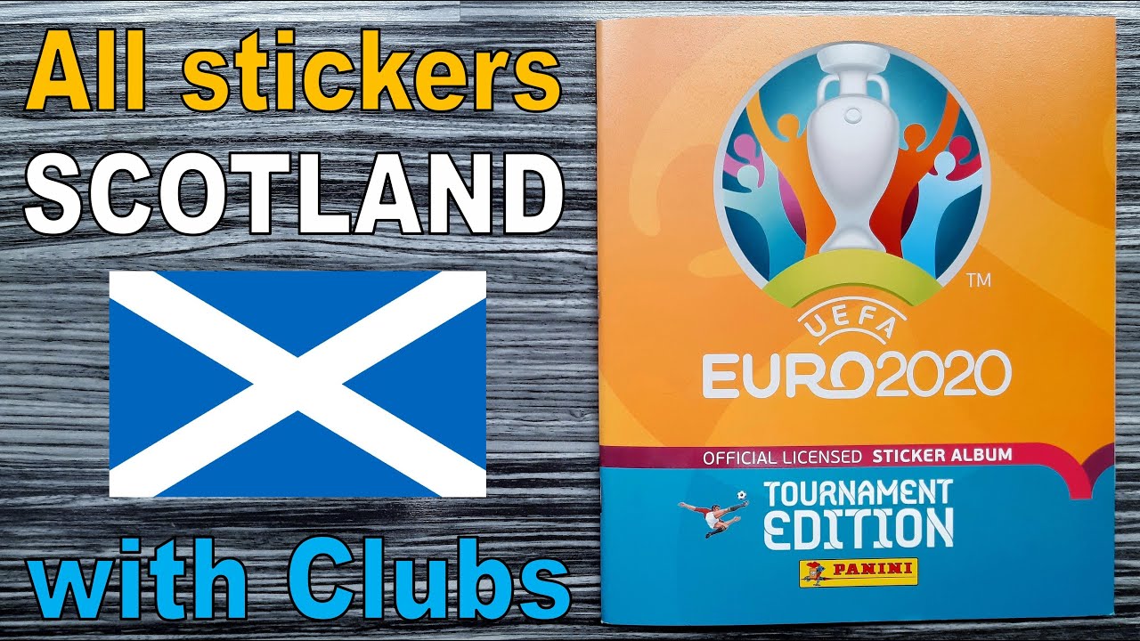 Complete SCOTLAND stickers in Panini Album "EURO 2020 Tournament ...