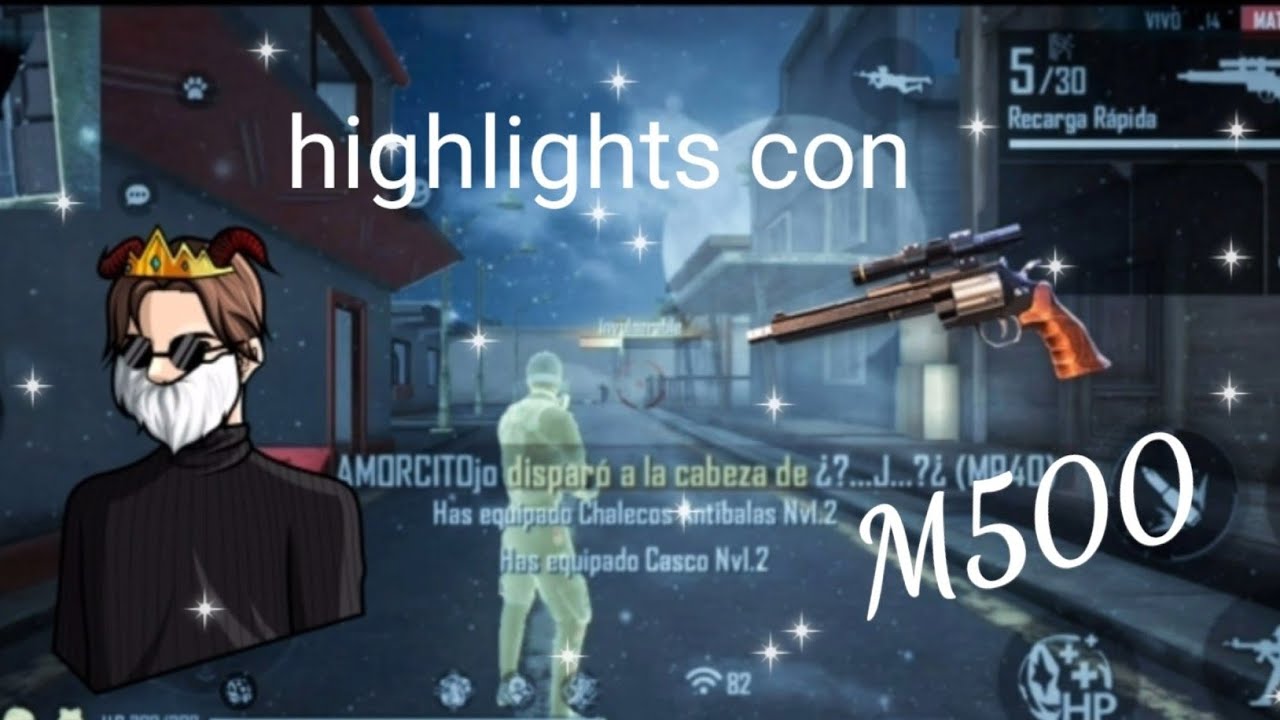 Free fire Highlights con M500 entrenamiento - YouTube