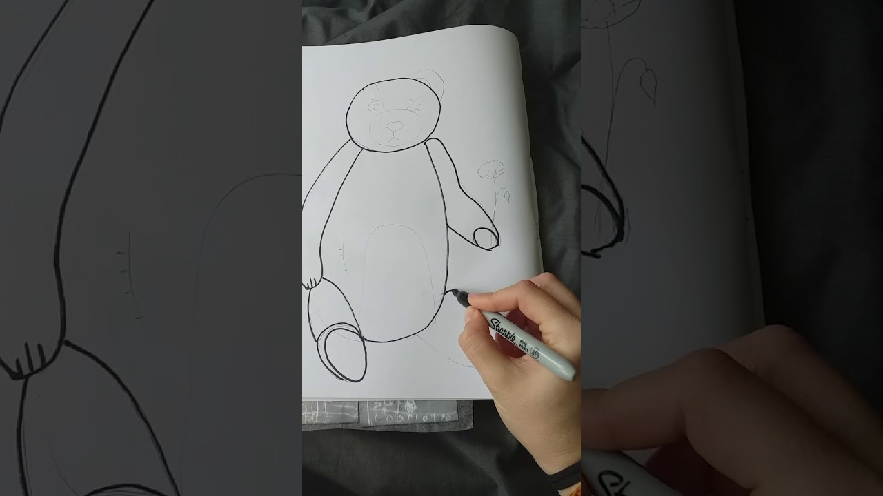 ANZAC Ted Drawing tutorial - YouTube