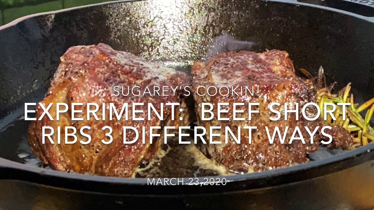 Shorter Version: Beef Short Ribs pressure cooker then reverse seared ...