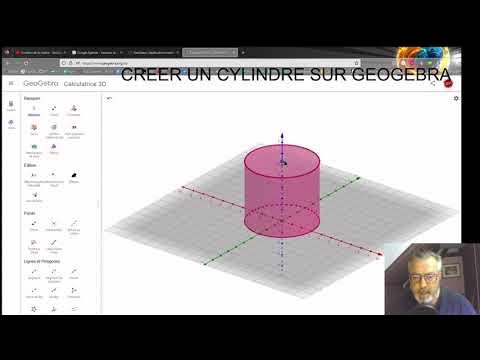 GEOGEBRA : Construire un cylindre en 3 dimensions - YouTube
