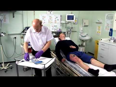 Burn dressing - Leg - YouTube