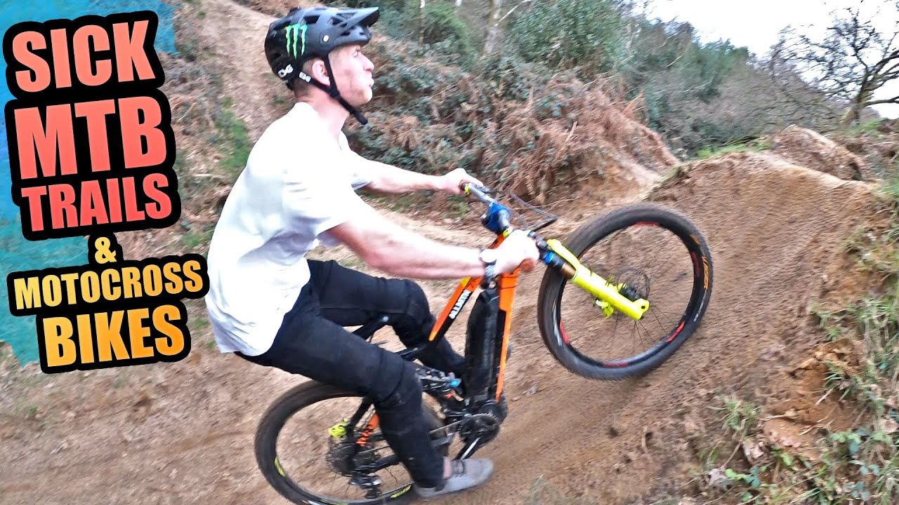 RIDING SICK MTB TRAILS AND MOTOCROSS BIKES - FREERIDE SESSION! - YouTube