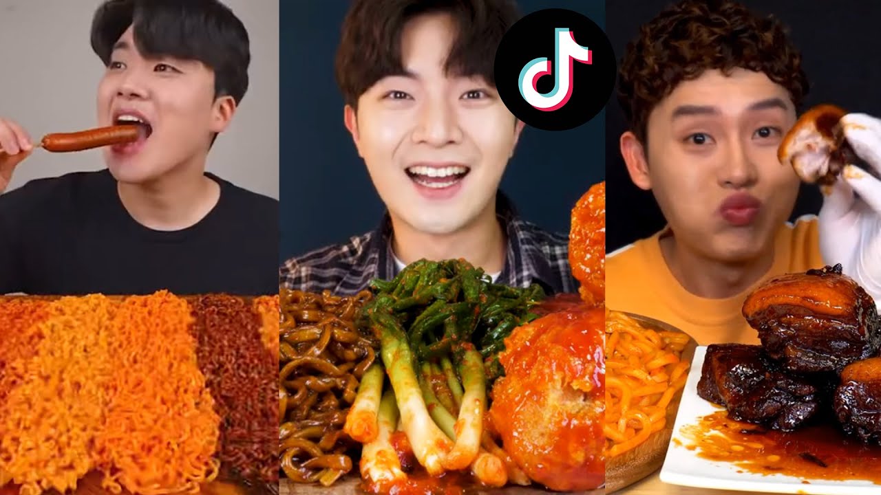 [ASMR] MUKBANG KOREAN FOOD *BIG BITES* | TIKTOK COMPILATION - YouTube