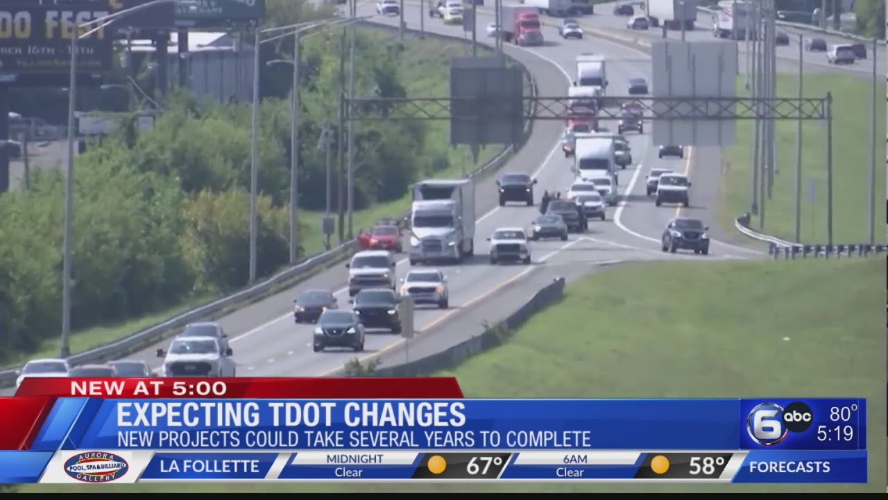 New TDOT projects could take several years to complete - YouTube