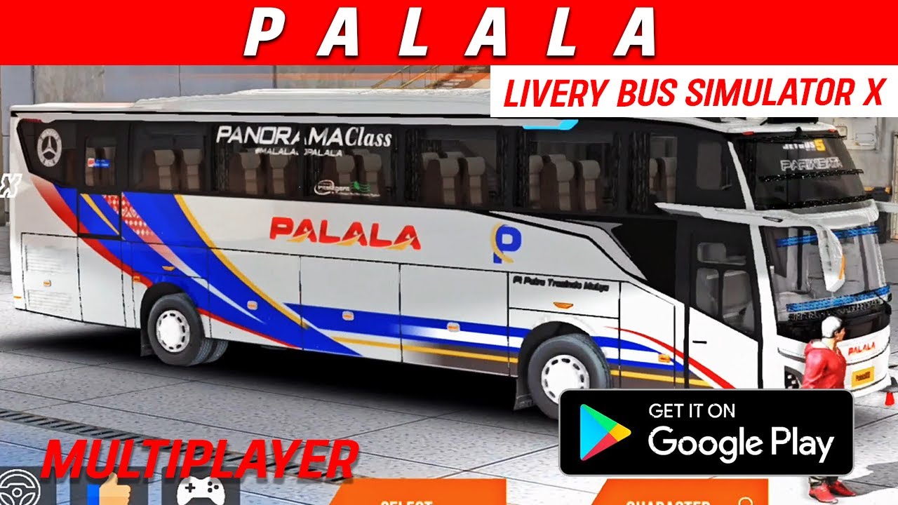 Livery Palala JB5 - BUS SIMULATOR X MULTIPLAYER - YouTube