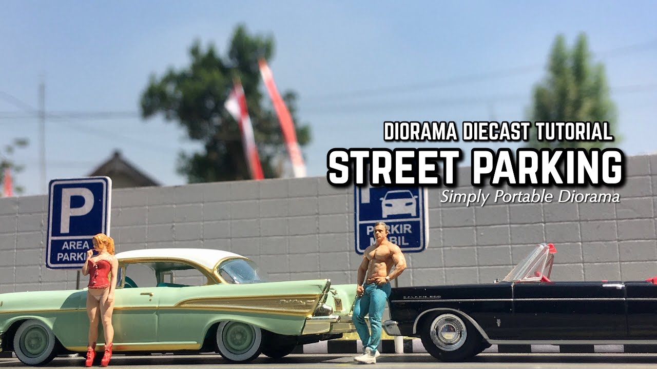 How to Make Simply DIORAMA STREET PARKING - YouTube