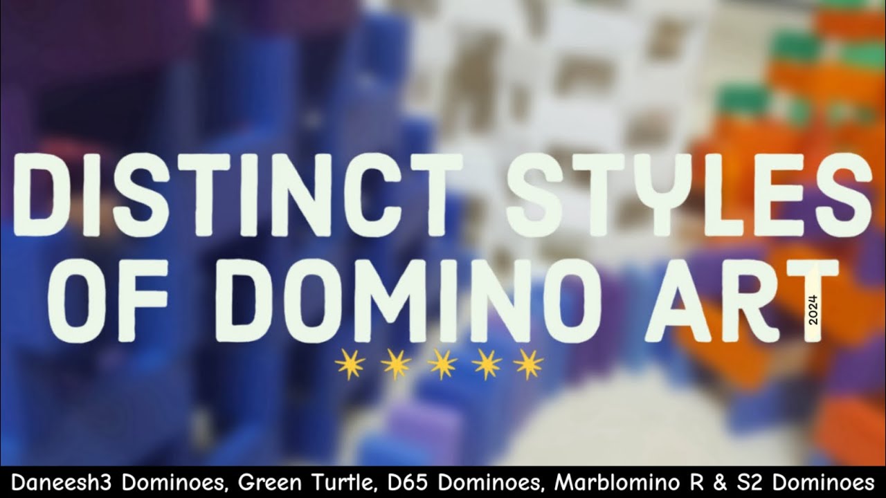 Distinct Styles of Domino Art 2024 | 5 Domino Builders - 1 Screenlink ...