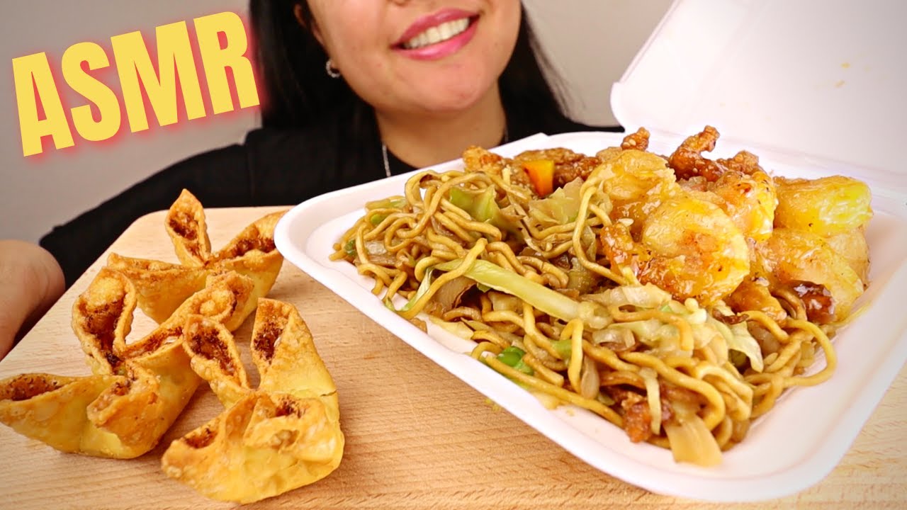 ASMR EATING PANDA EXPRESS - YouTube